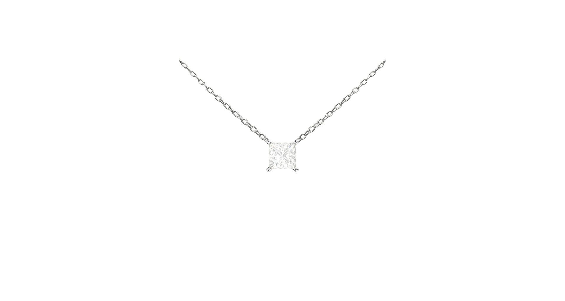 Collier JILL en or blanc 750‰ avec diamant